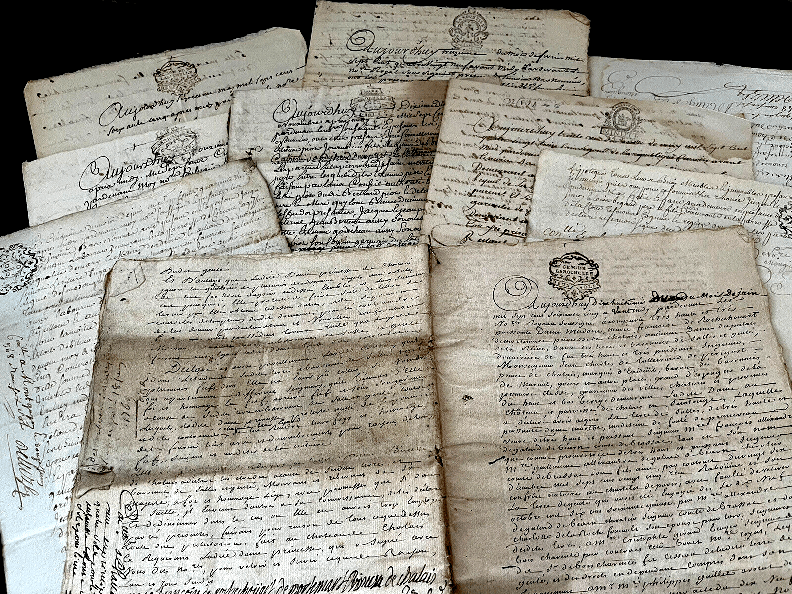 Antique Stamped & Autographed Manuscript 1700s | Collectible – Antique ...